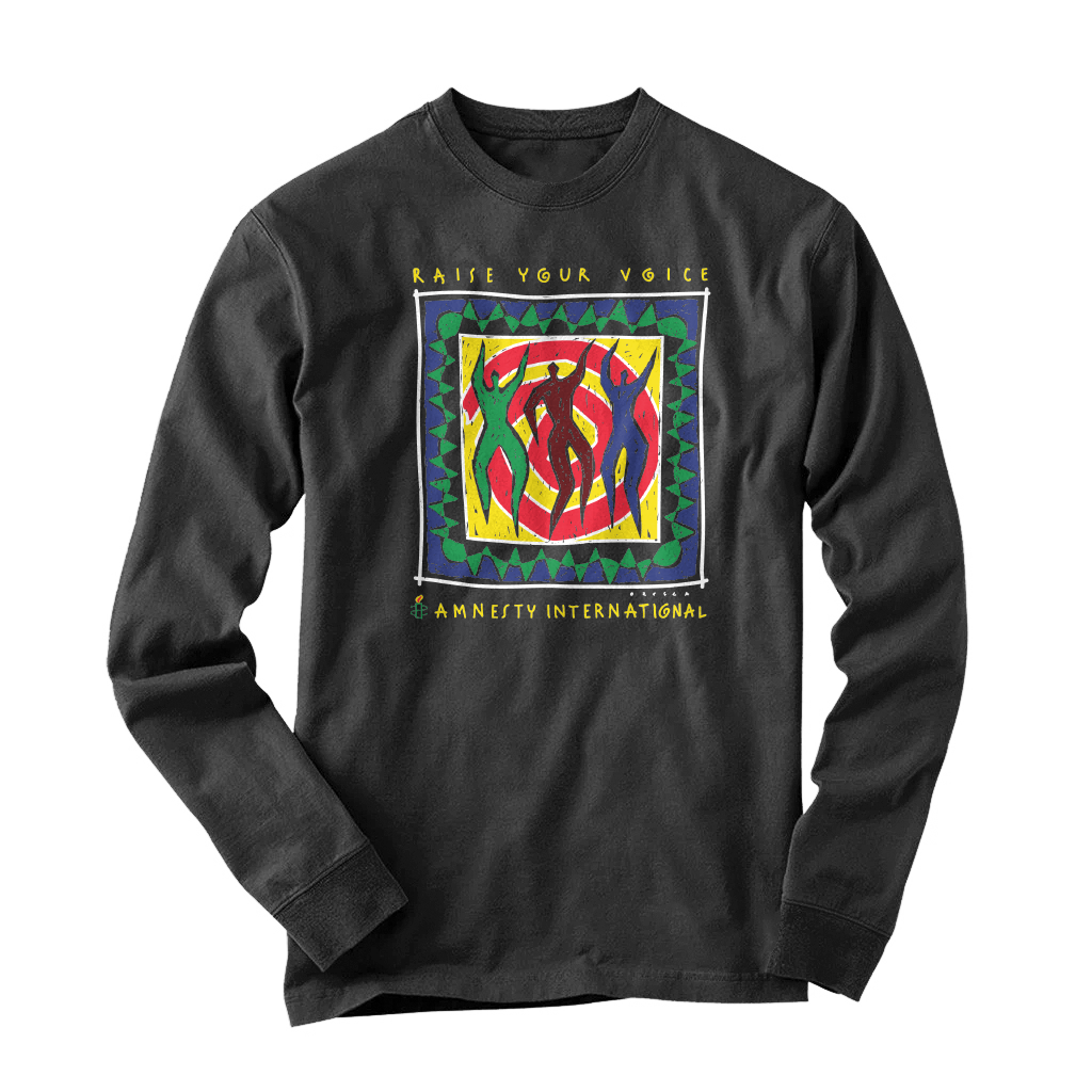 Long Sleeve Raise Your Voice Shirt – Amnesty International USA Store